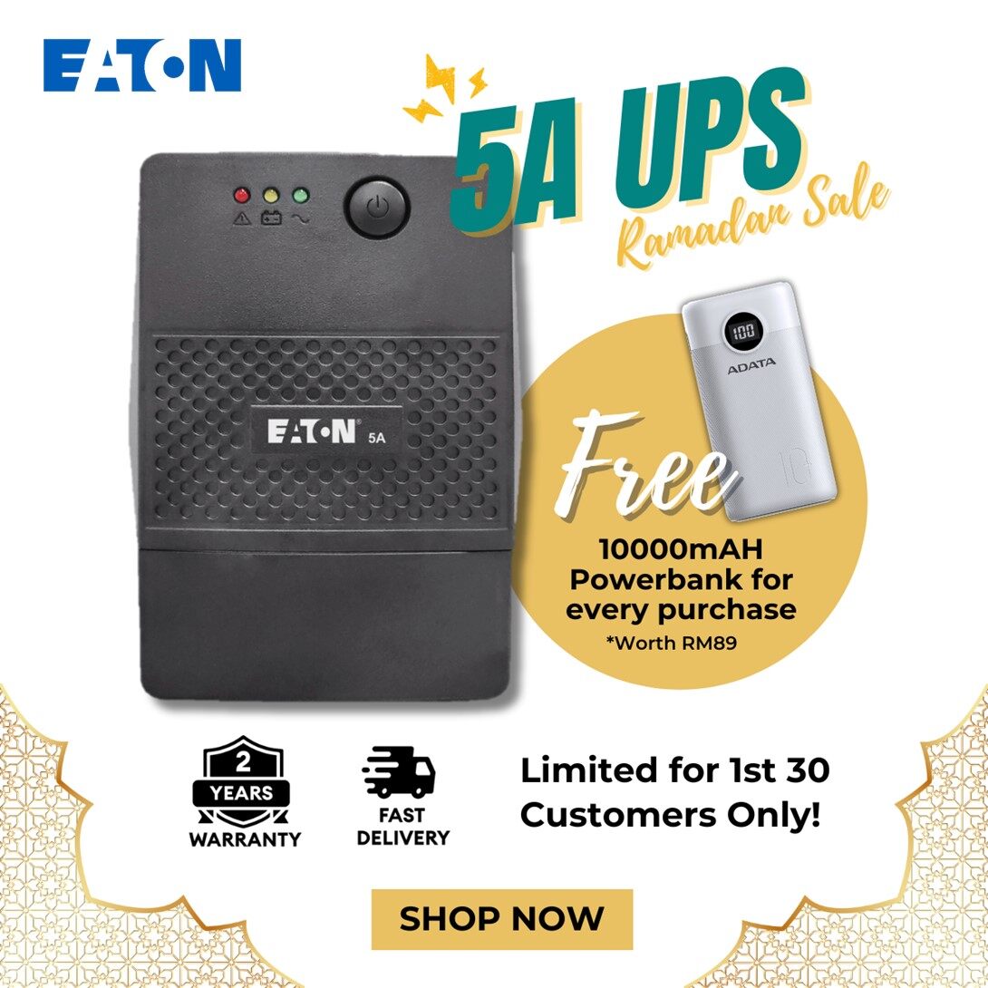 EATON UPS 5A (TOWER) 700VA/900VA/1200VA/1500VA/2200VA | Lazada
