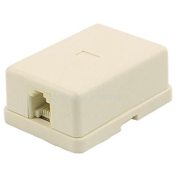 Single Way Telephone Socket Box Wall Mounted Telephone Replacement ...