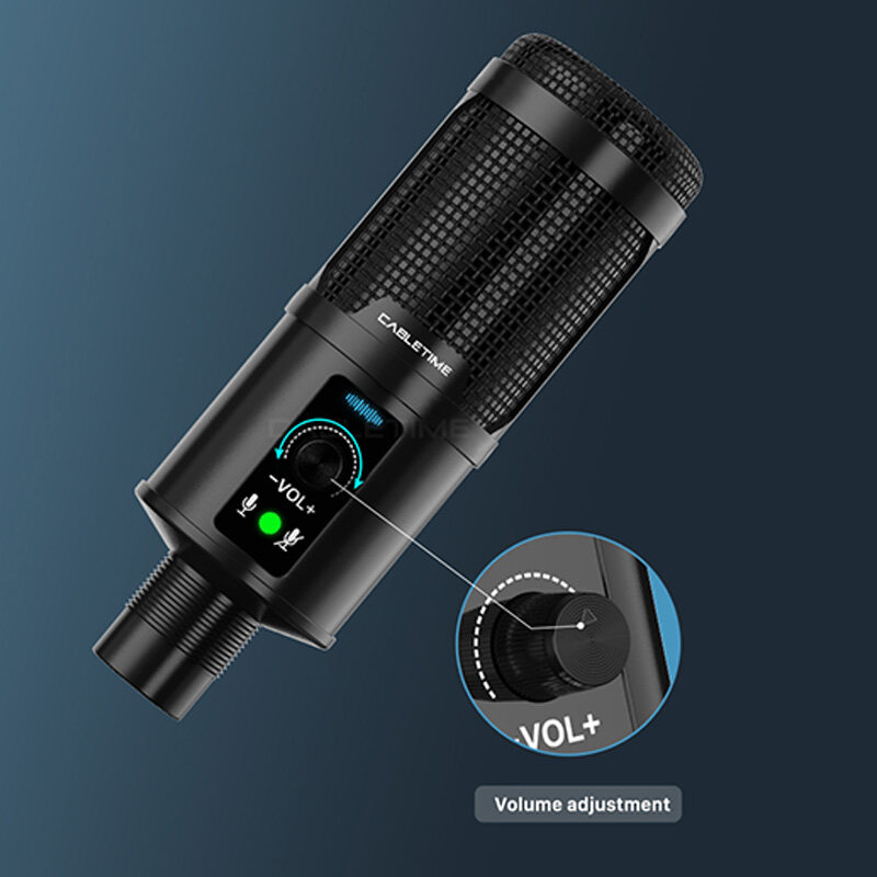 Amorus DLDZ JD-950 Gaming ที่ถ่ายทอดสดคอนเดนเซอร์ไมโครโฟน RGB ไฟแผง ...