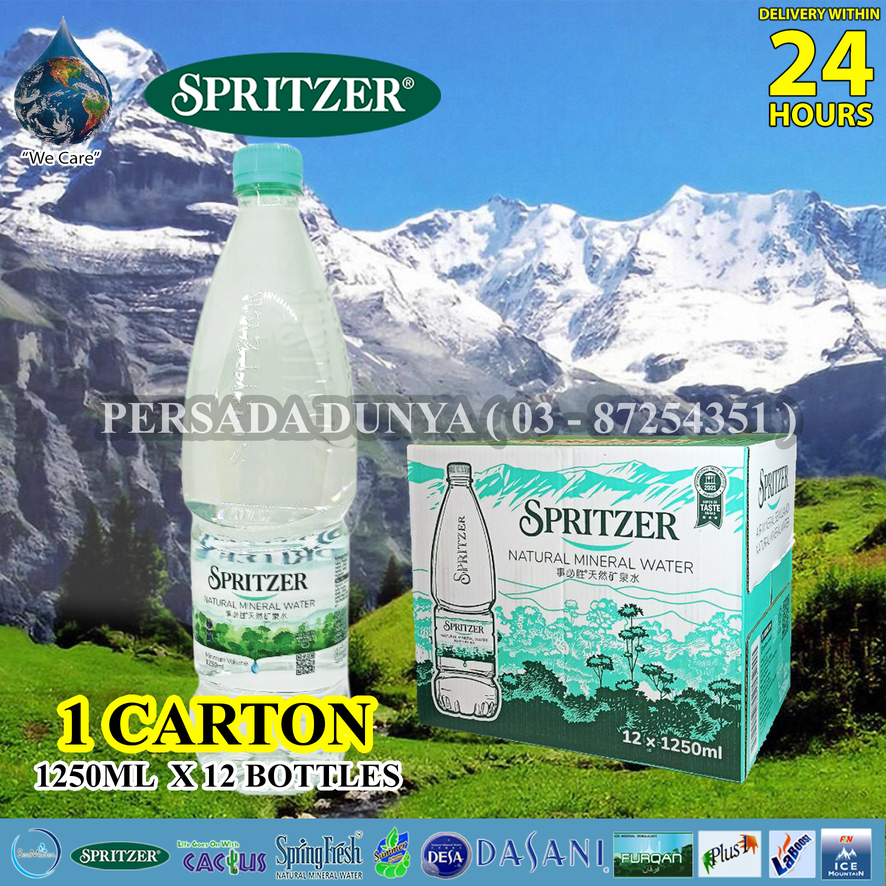 SPRITZER Mineral Water (1250ml x 12 Bottles x 1 Carton) | Lazada