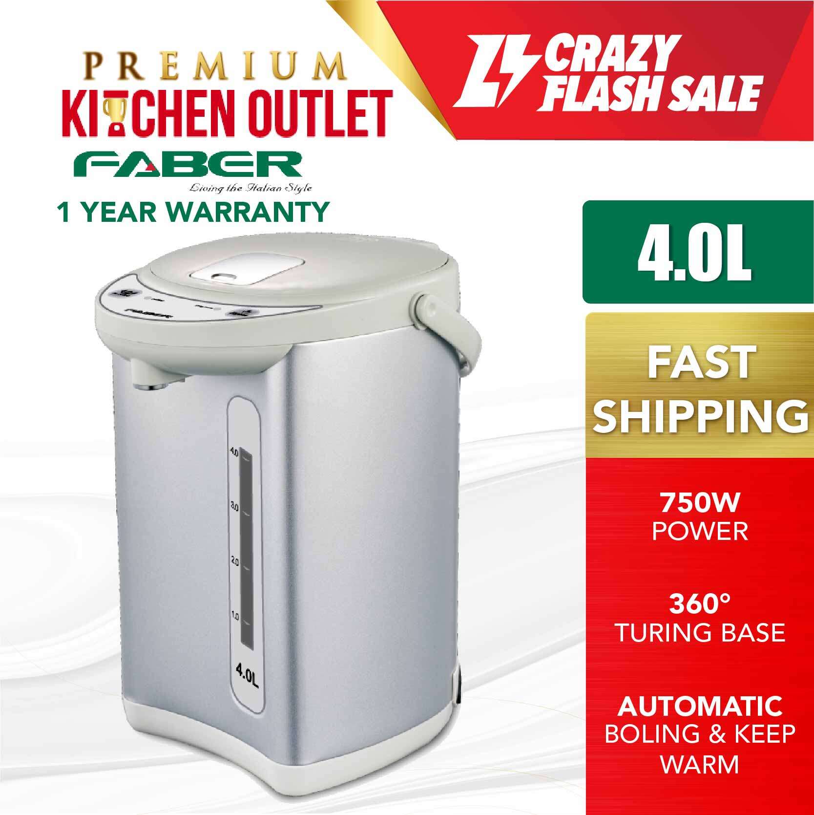 Faber 4.0L Thermo Pot FTP FANTASIA 404 | 750W | Keep Warm Function | Lazada