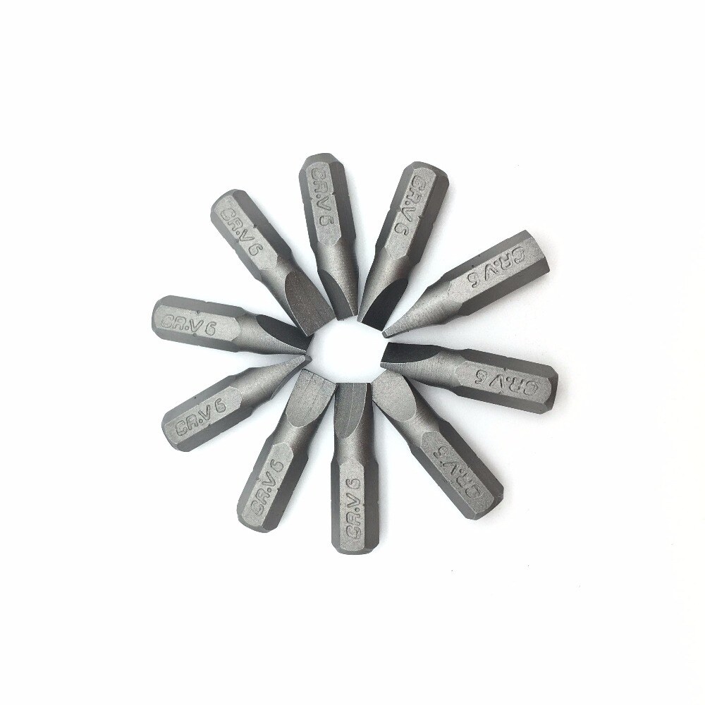 10Pcs 1/4 Quot; 25Mm Slotted Sl2 Sl3 Sl4 Sl4.5 Sl5 Sl5.5 Sl6 Sl6.3 Sl7 ...