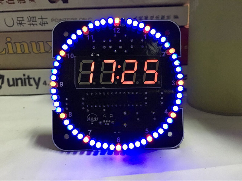 Rotating DS1302 Digital LED Display Module Alarm Electronic Digital ...