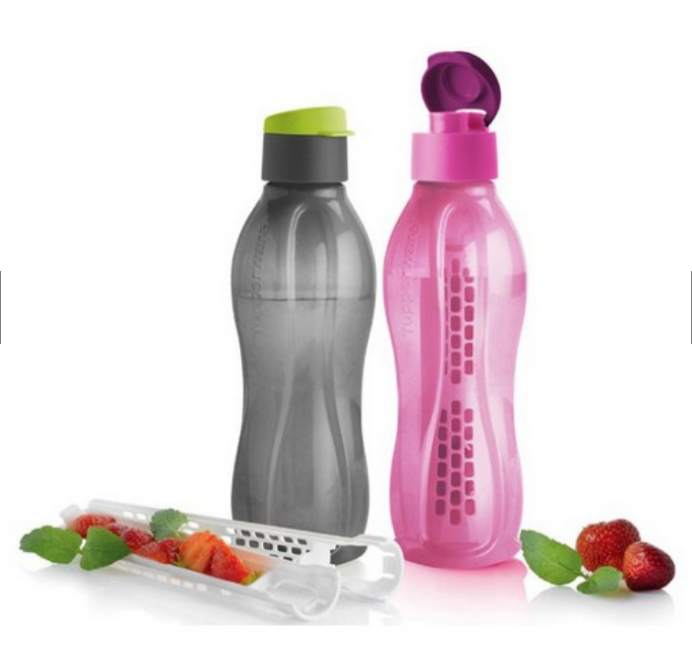 Tupperware Flip Eco Bottle 750ml (Option: Fruit Infuser/ Pouch) | Lazada