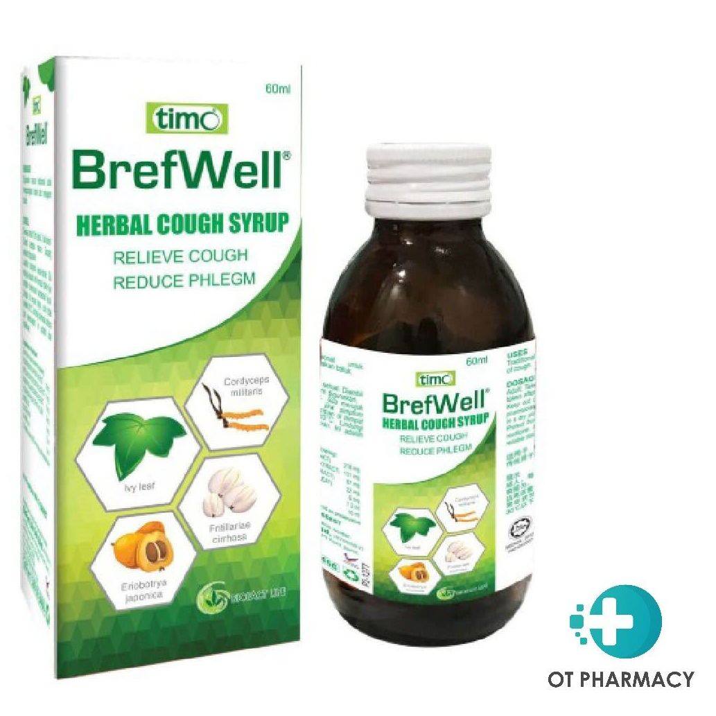 TIMO Brefwell Herbal Cough Syrup 120ml (IVY Leaf +Cordyceps) | Lazada