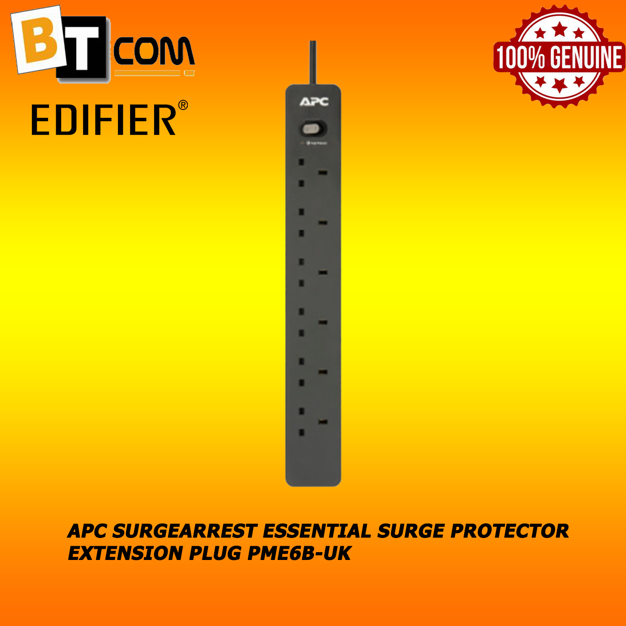 APC SURGEARREST ESSENTIAL SURGE PROTECTOR EXTENSION PLUG PME6B-UK | Lazada