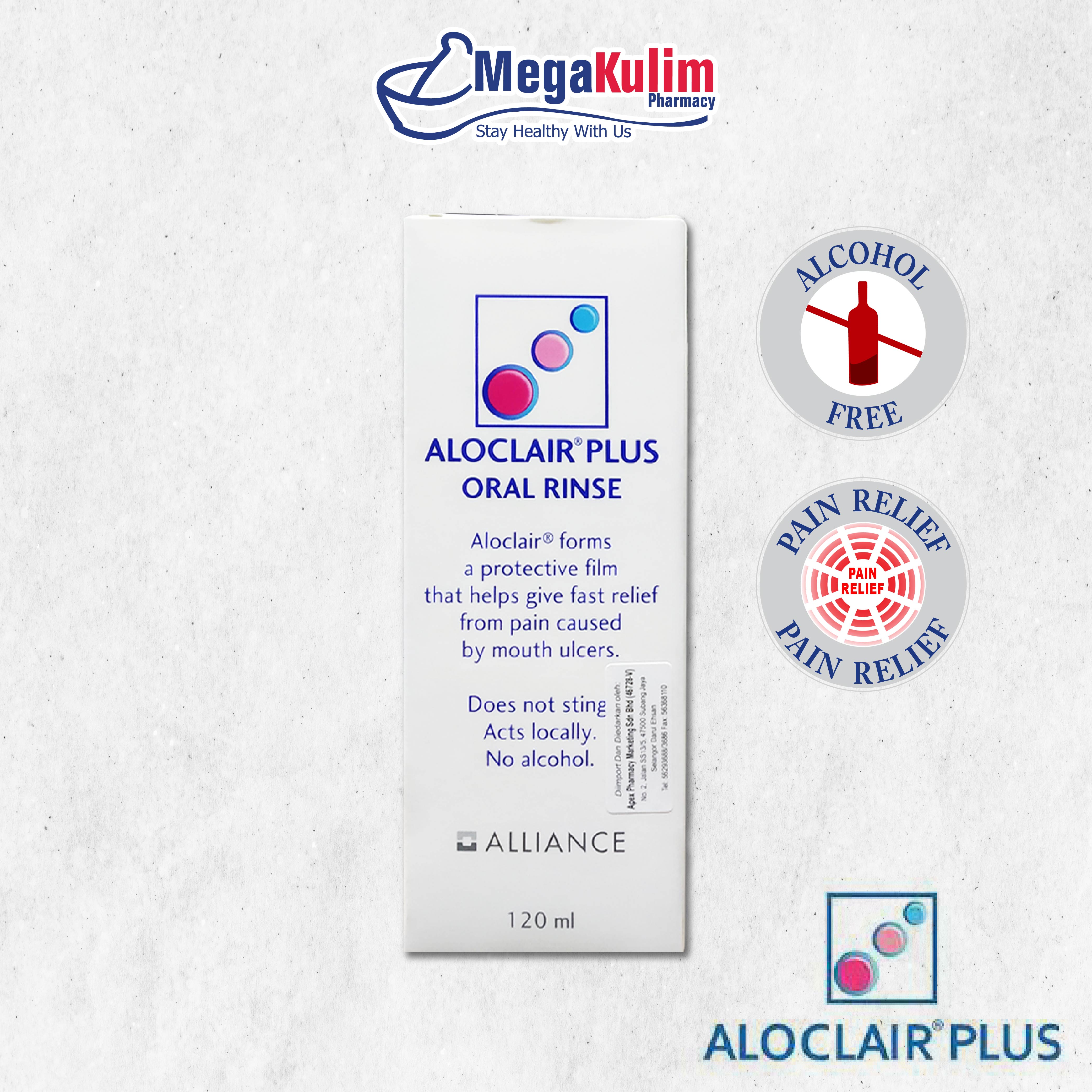 Aloclair Plus Oral Rinse 120mL | Lazada