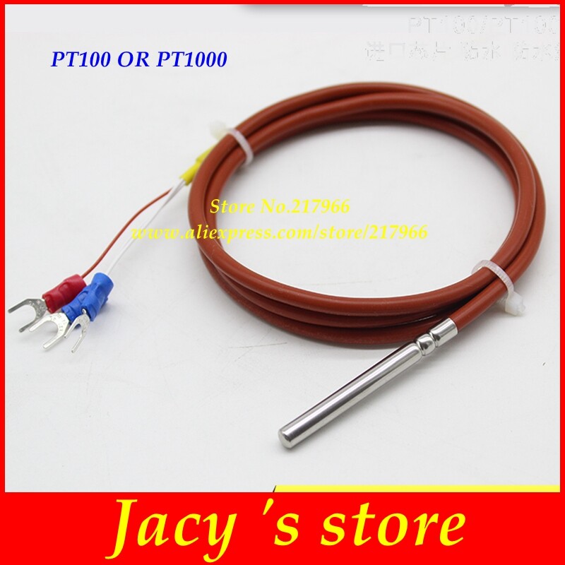 waterproof pt100 temperature sensor three wire pt1000 temperature sensor platinum thermal ...