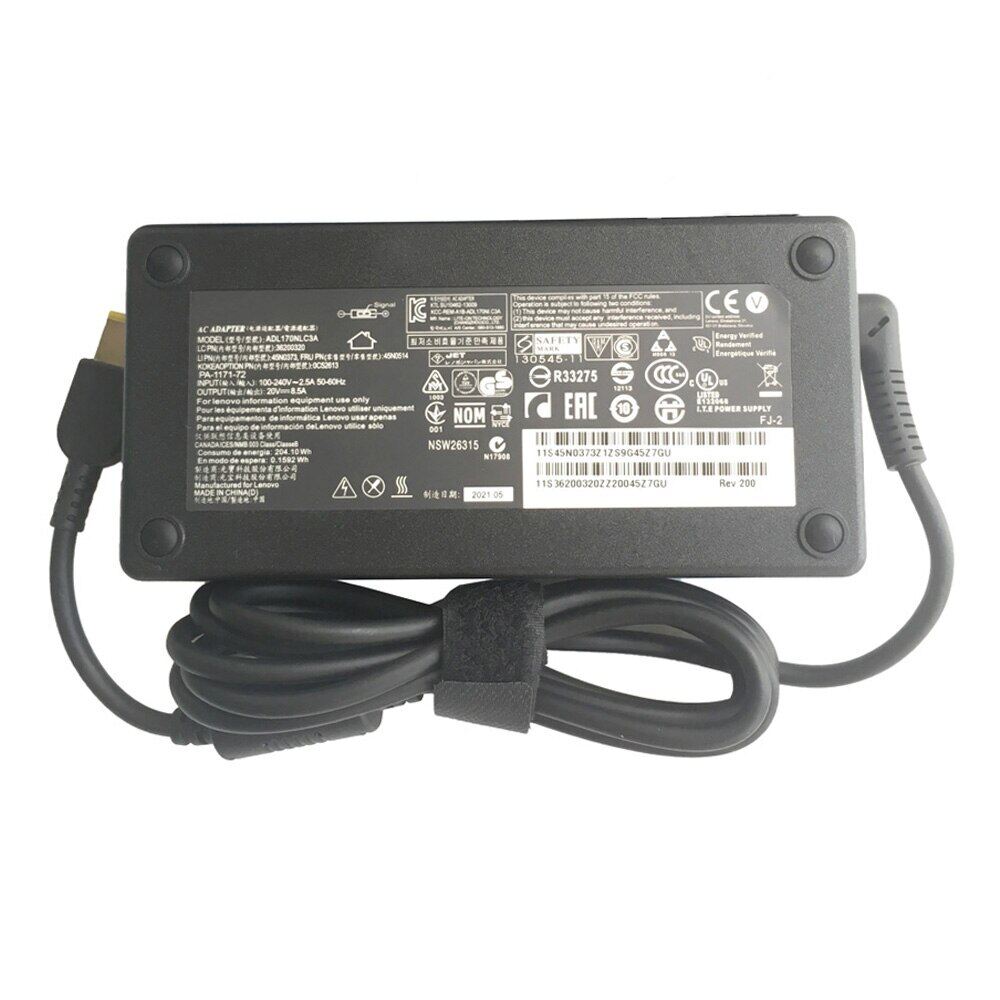 Genuine 170W Laptop Ac Adapter Charger For Lenovo Thinkpad P50/P51/P70 ...