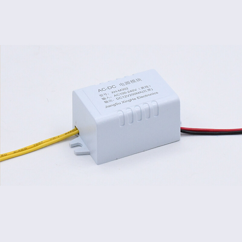 อะแดปเตอร์แปลงไฟ AC-DC 12V 250MA สวิตช์ควบคุมอุณหภูมิโมดูลพลังงาน110-220V เอาต์พุต12V 3W ชุด DIY ...