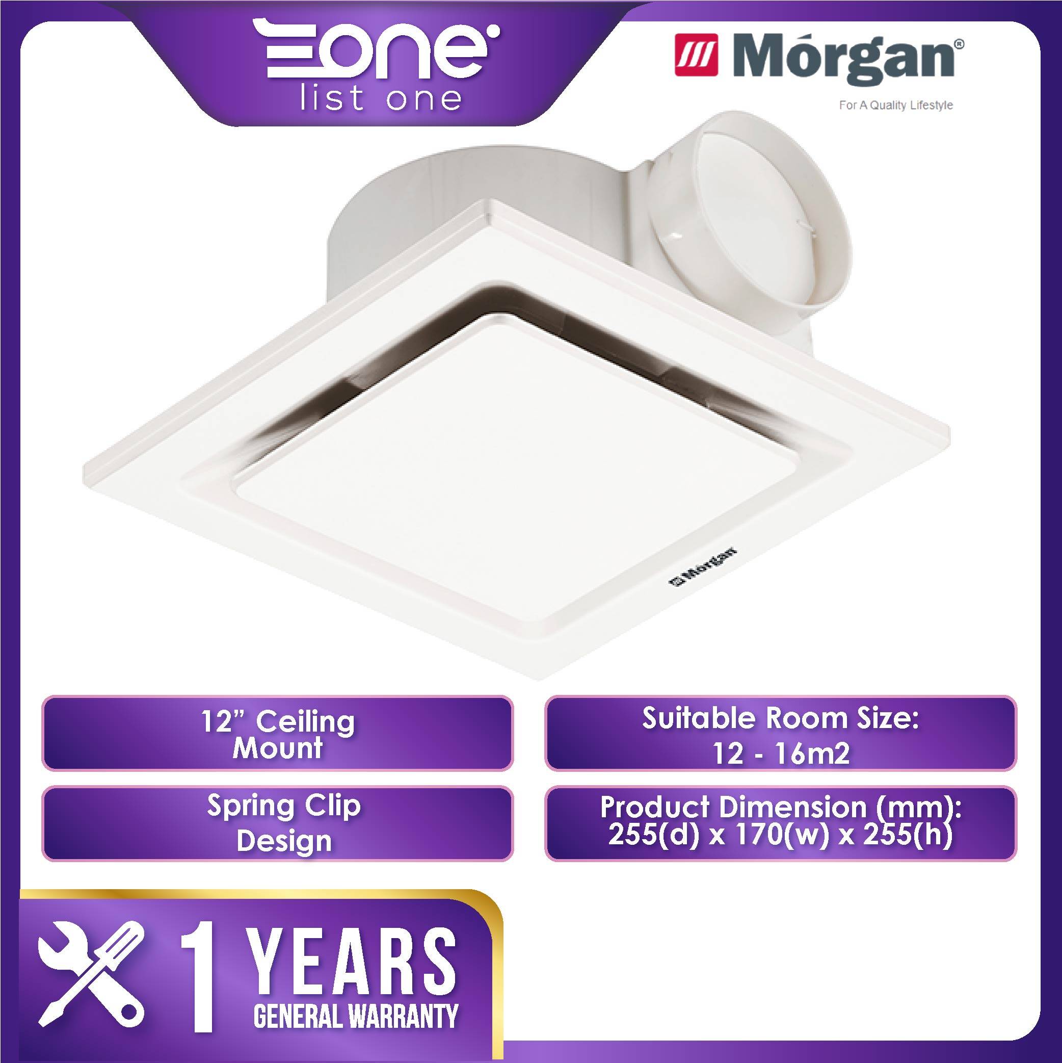 Faber 10" FV ASPIRA C10 | Morgan 12" MVF-CA12XS | MVF-CB12XW | Ceiling ...