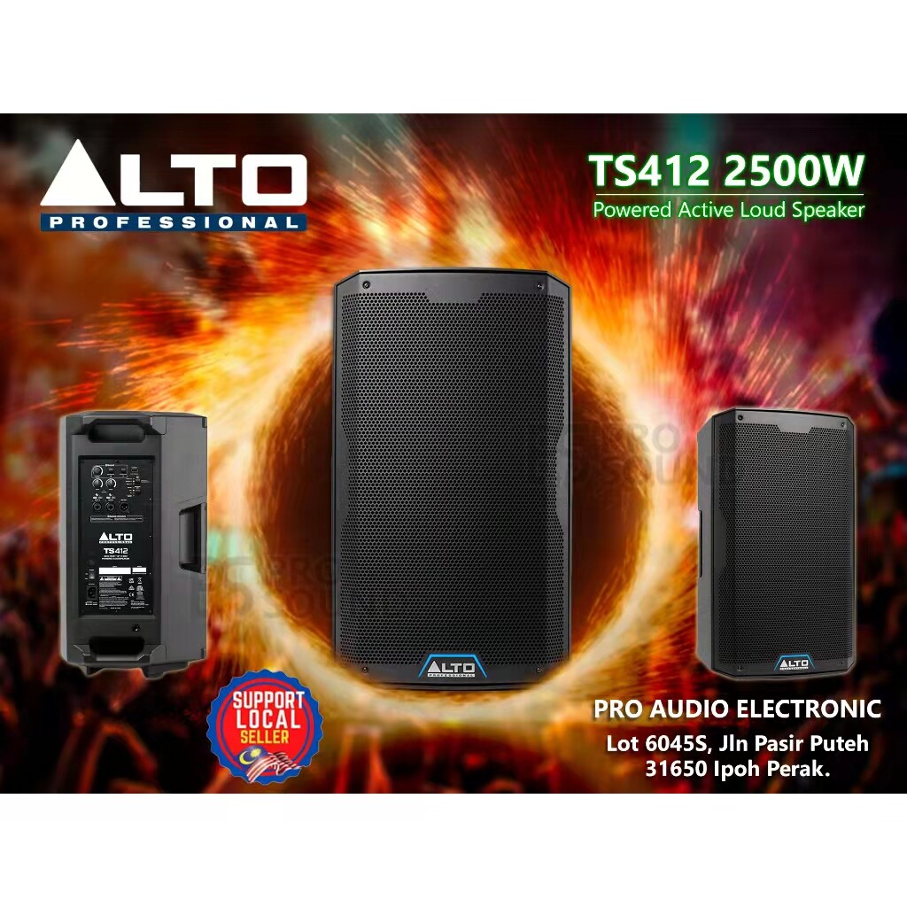 (Original Stock) ALTO TS412/ TS-412 2500-WATT 12-INCH 12" 2-WAY POWERED ...