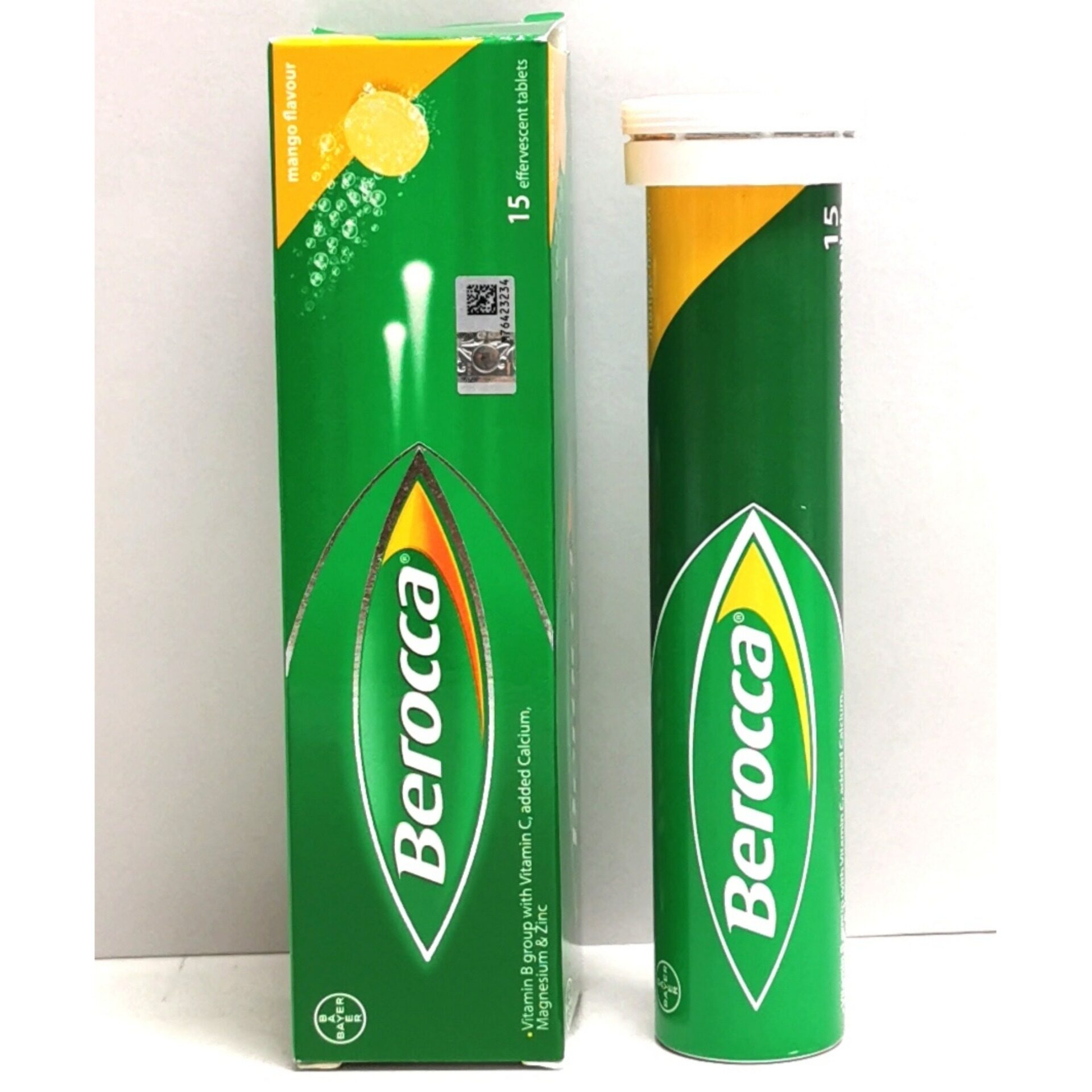 Berocca Effervescent tablet 15's (no box)(Mango Flavour) | Lazada