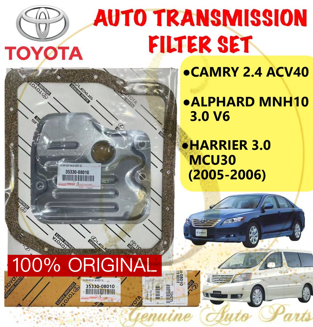 100% ORIGINAL Auto Transmission Filter SET Toyota Camry 2.4 ACV40 ...