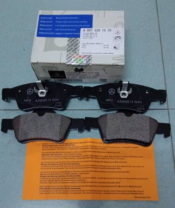 0074201020 BRAKE PAD REAR MERCEDES W211 W212 E-CLASS W221 S-CLASS W218 ...