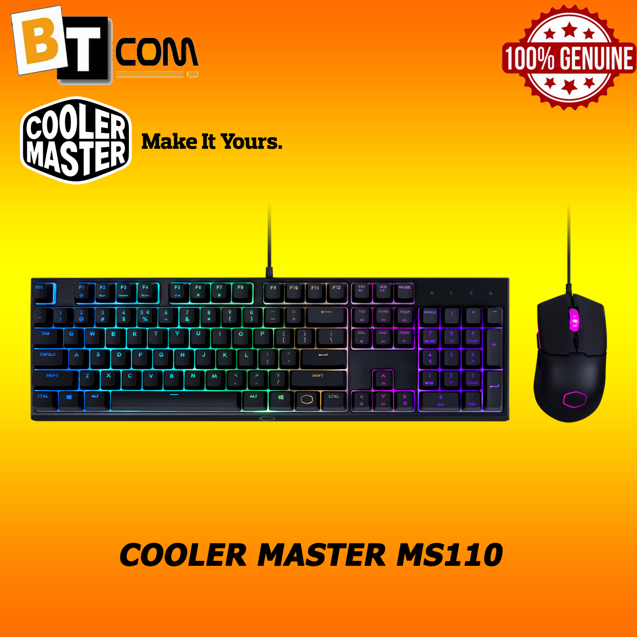Cooler Master MS110 Mem-chanical Gaming Keyboard and Mouse Combo MS-110-KKMF1-US-SP | Lazada