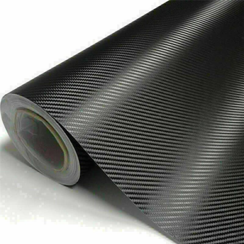 3D Carbon Fiber Texture Matte Gray Car Wrap Sticker Decal Sheet Black ...