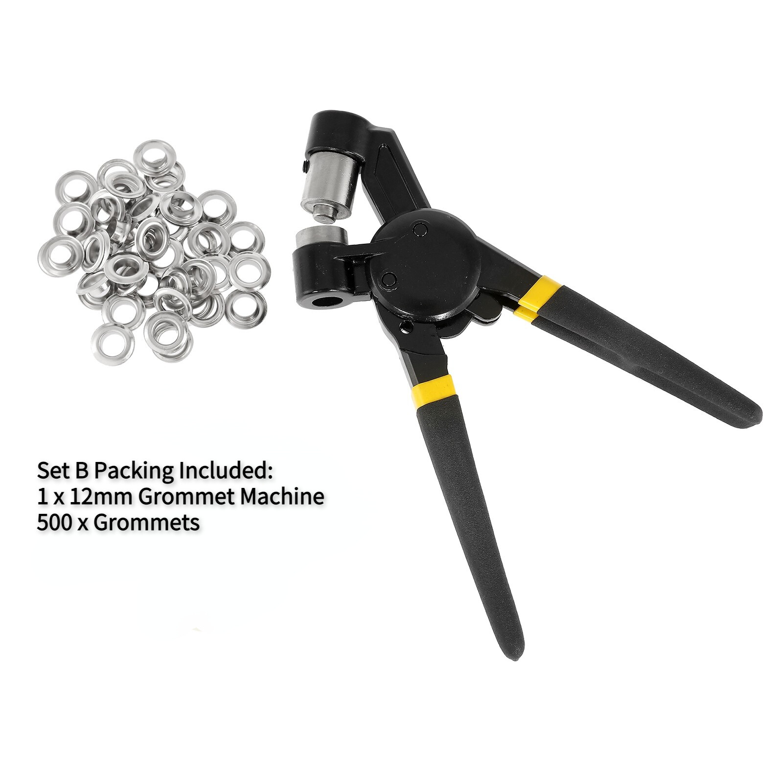 Metal Snap Button Tool Kit DIY for Clothing ,Silver Grommets of 10mm or ...