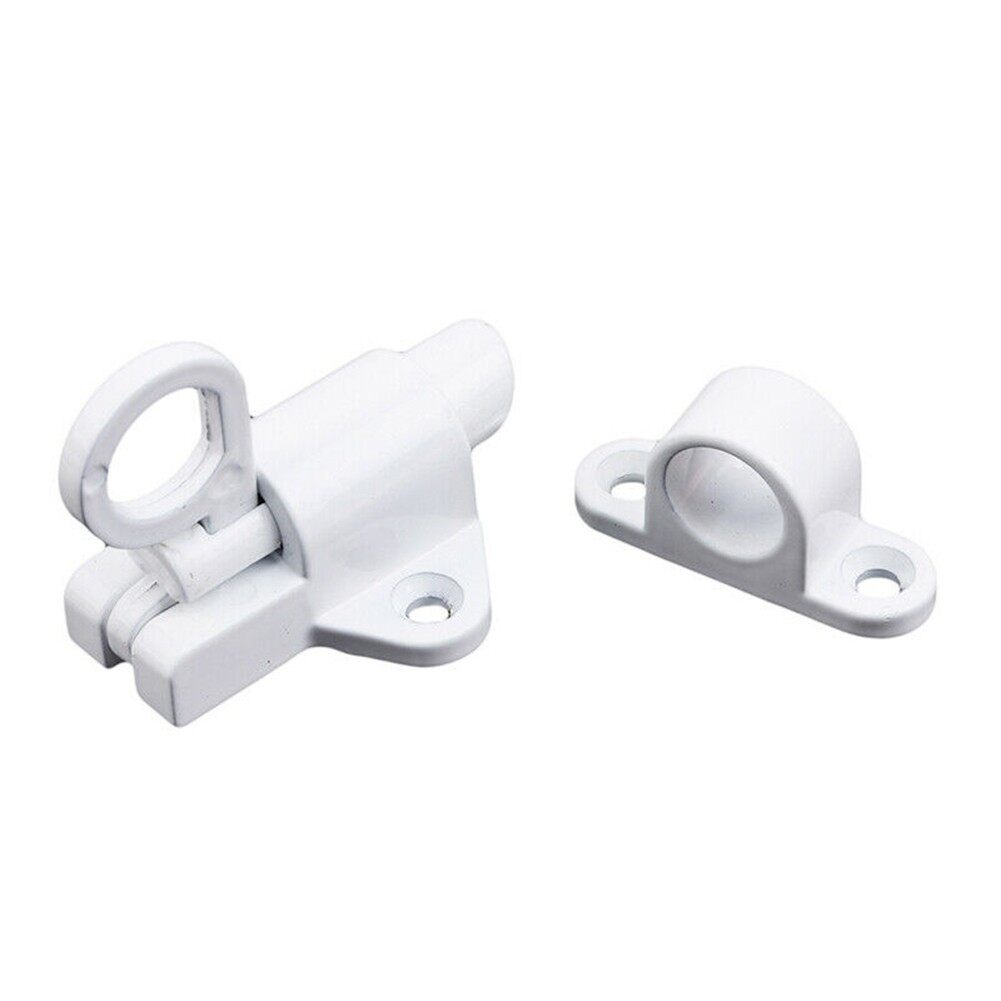 White Home Room Door Latch Sprung Attic Loft Ceiling Hatch Lock Catch ...