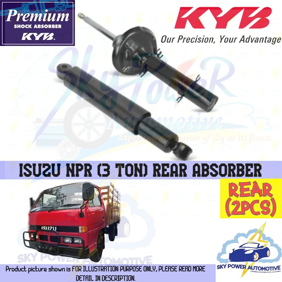 ISUZU NPR (3 TON) KAYABA (KYB) PREMIUM OIL SHOCK ABSORBER (REAR 2PCS) | Lazada