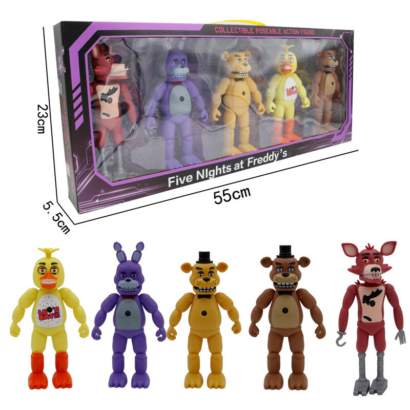 KidsToy Store 5 pcs FNAF Horrible bear's Action figure Five Nights at ...