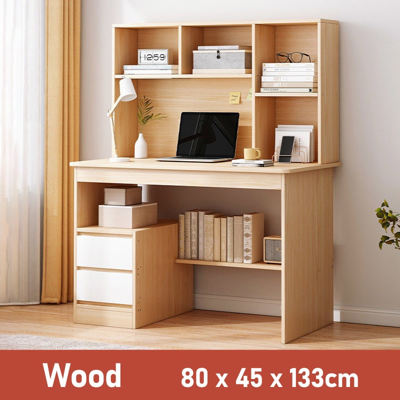 Computer Study Table With Cabinet With Drawer Book Shelf Study Table ...