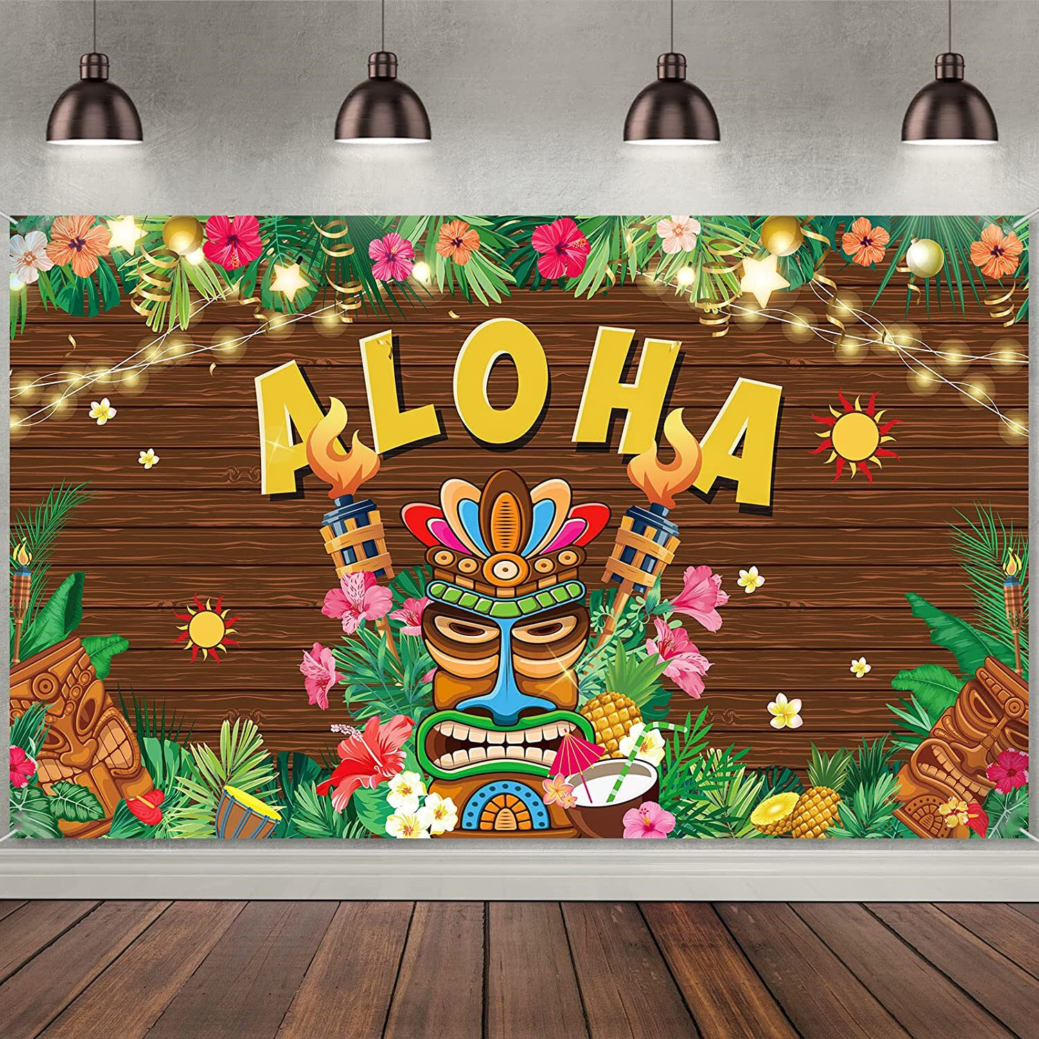 Atmosphere Hawaii Luau Party Decorations n Tim Kh ch M i