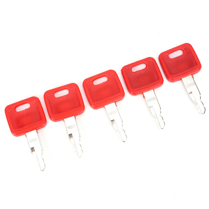 Heavy Equipment Ignition Keys for Hitachi H800 Red Excavator Key Switch ...