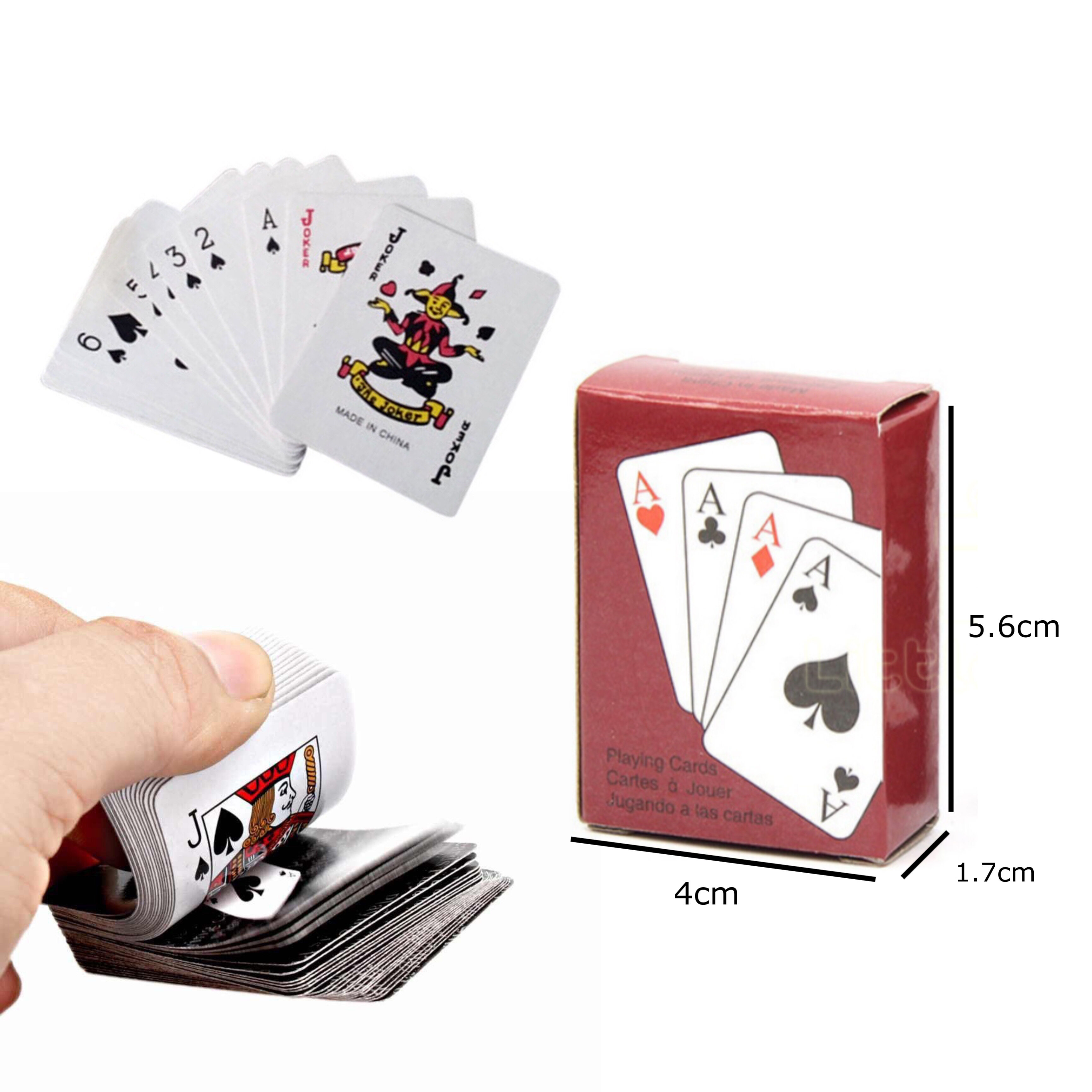 Mini Poker Mini Playing Cards Games Tiny Card Travel Light Game Party ...