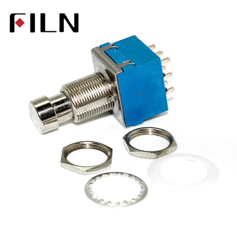 คุณภาพดี3PDT 9-PIN PCB Guitar Effects Stomp Switch Pedal Box Foot ...