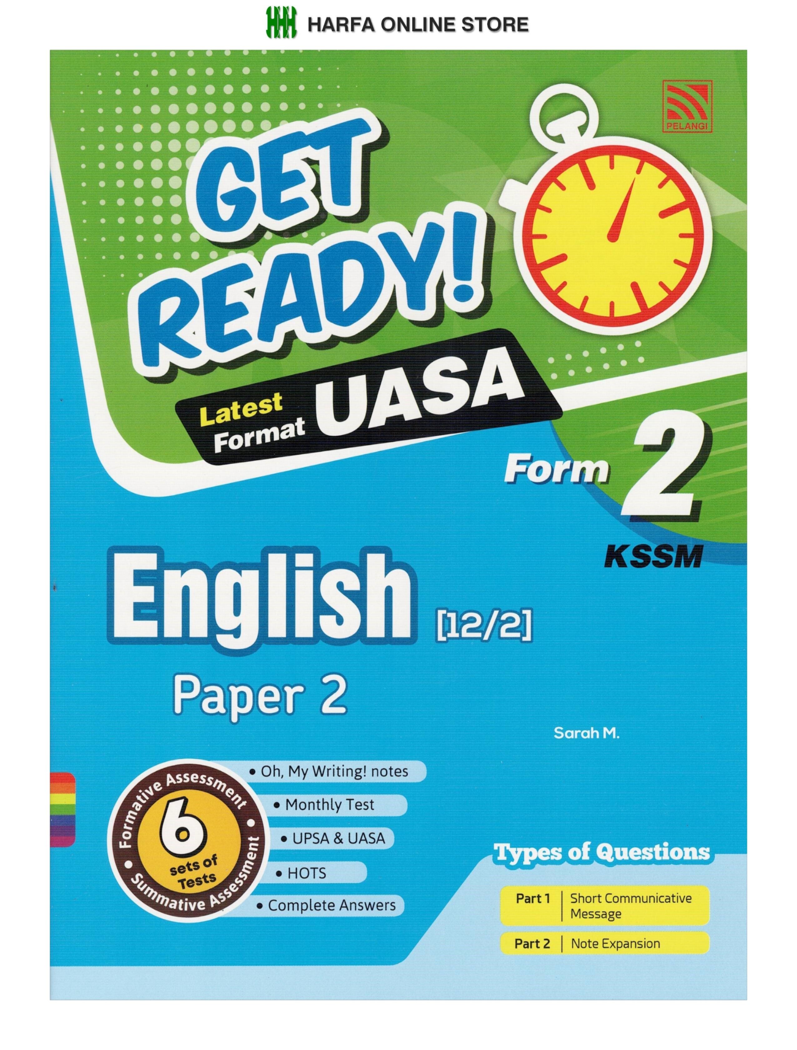 BUKU LATIHAN : GET READY! FORMAT TERKINI UASA ENGLISH ( 12/2 ) PAPER 2 ...