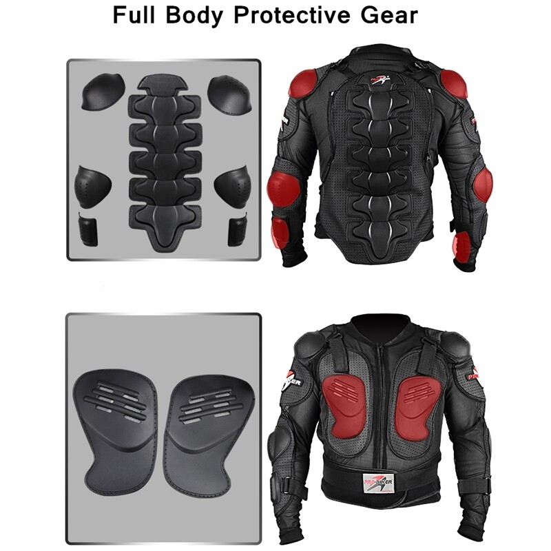 PROBIKER Men Women Motorcycle Rider Armor Safety Jacket Moto Motorbike ...