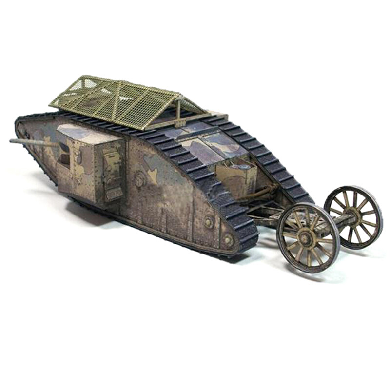 1:35 British Mark.I Male Tank DIY 3D Paper Card Model Building Sets ...