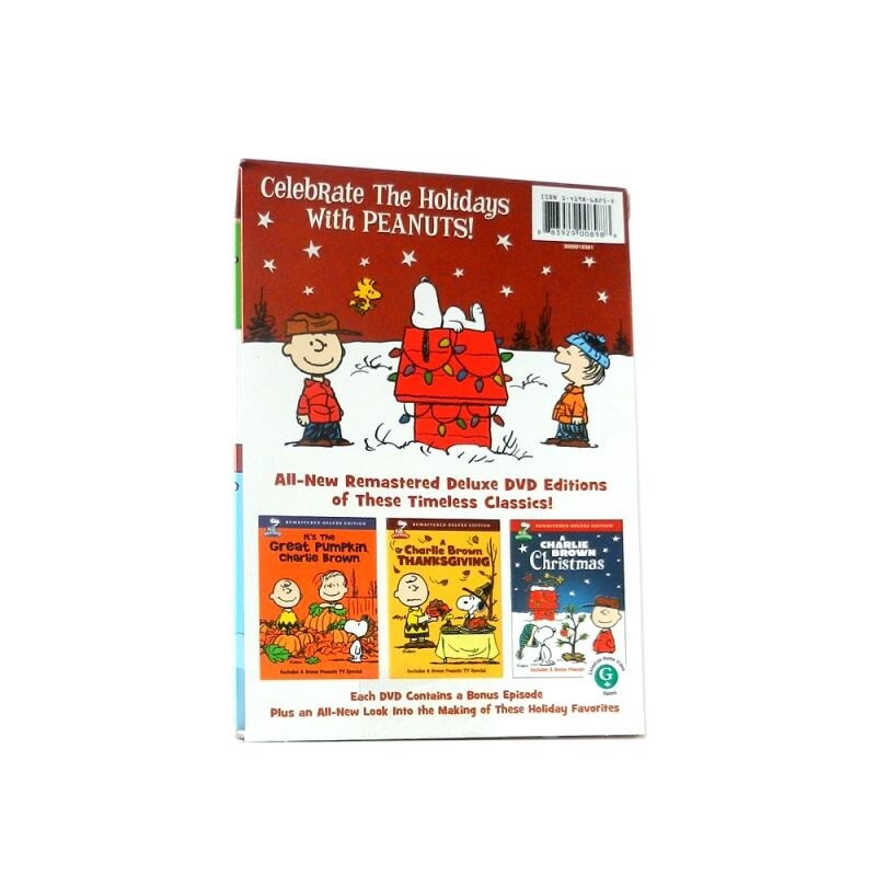 Snoopy Peanuts Holiday Collection 3DVD Deluxe Holiday Collection ...