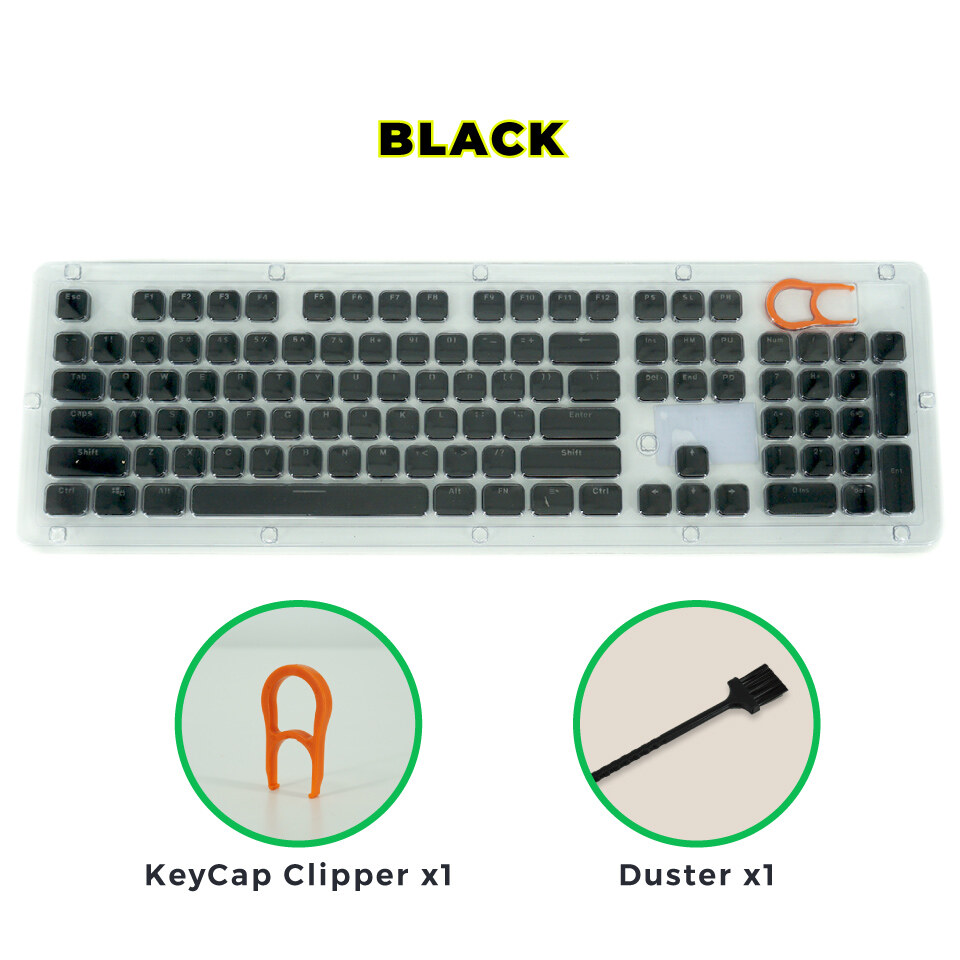 Colourful 104 Keys Low Profile Keycaps Backlit Crystal Edge for ...