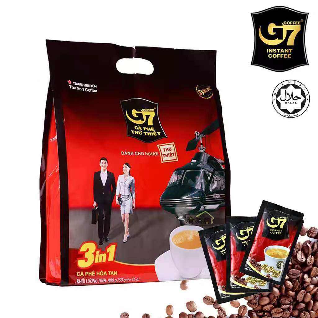 [Halal] Vietnam Trung Nguyen G7 3 in 1 Instant Coffee越南中原G7 速溶, 香浓三合一咖啡 ...
