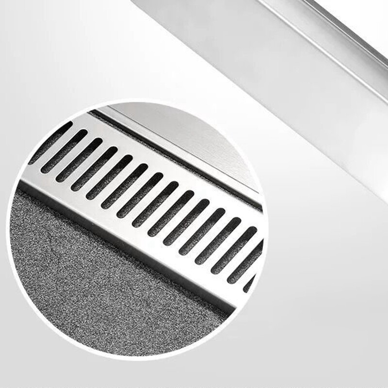 Rectangular Linear Shower Floor Drain Long Linear Drainage Channel ...