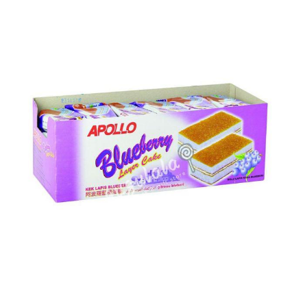 Apollo Layer Cake 24pieces x 18gm - Blueberry | Lazada