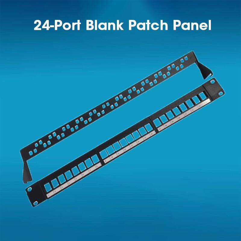 ZoeRax Patch Panel 24 Port Cat6 Cat6a Cat7 with Inline Keystone 10G ...
