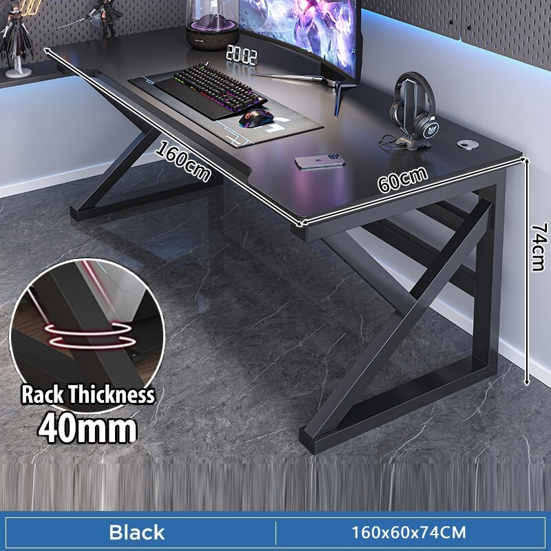 140CM Computer Table meja belajar Carbon Fiber Gaming Table Esports ...