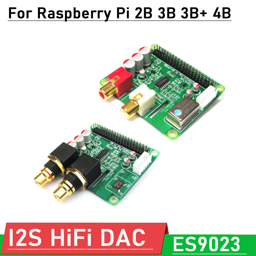 I2S HiFi DAC ES9023บอร์ดขยาย Pi การ์ดเสียงเสียงถอดรหัสคณะกรรมการ ...