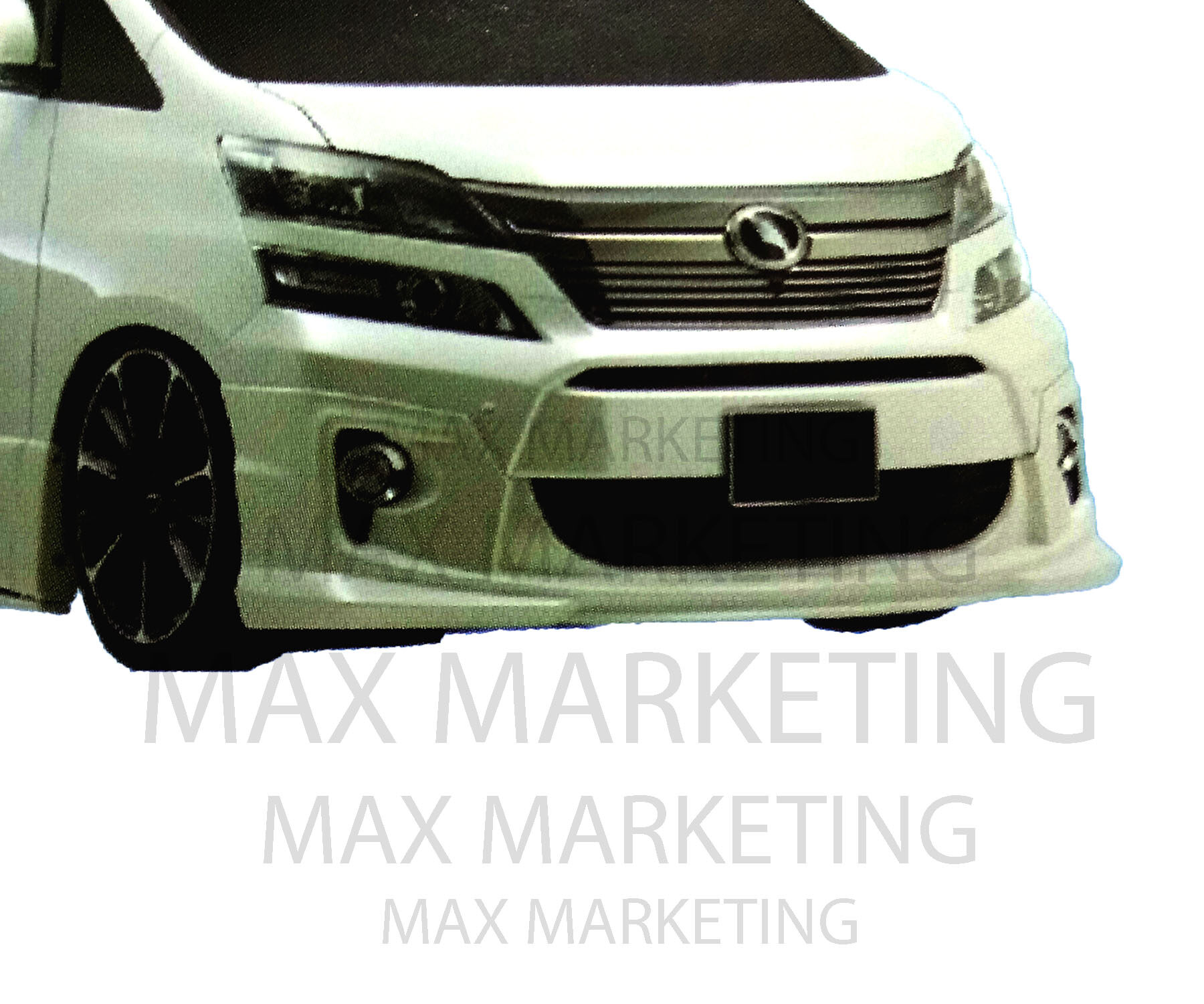 B1535 TOYOTA VELLFIRE 2012-2014 FRONT SKIRT (WALD) FOR Z-SPEC BUMPER ...
