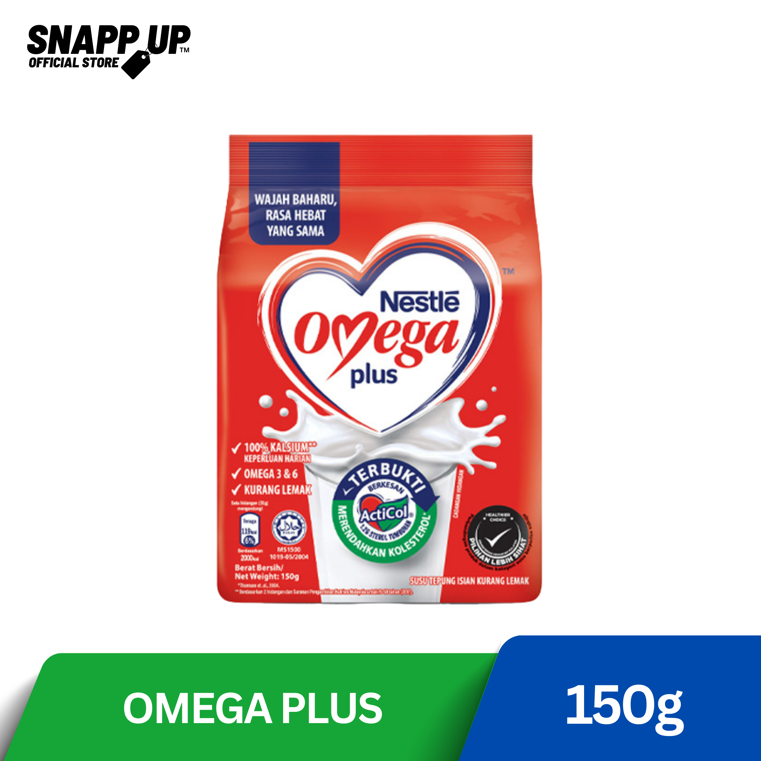 Nestle Omega Plus Acticol Milk Powder 150g/600g/1Kg | Lazada