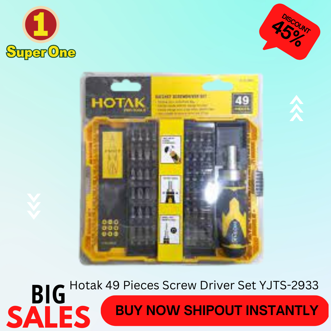 Hotak 49 Pieces Screw Driver Set YJTS-2933 49-in-1 Tools with Storage ...