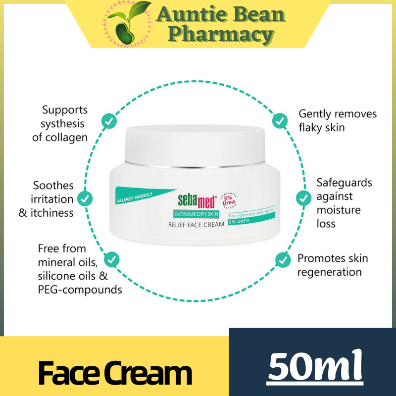 Sebamed Extreme Dry Skin Relief Face Cream 5% Urea 50ml | Lazada