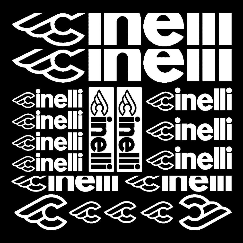 For Cinelli Vinyl Decals Stickers Set Bike Frame Cycle Cycling MTB BMX ...