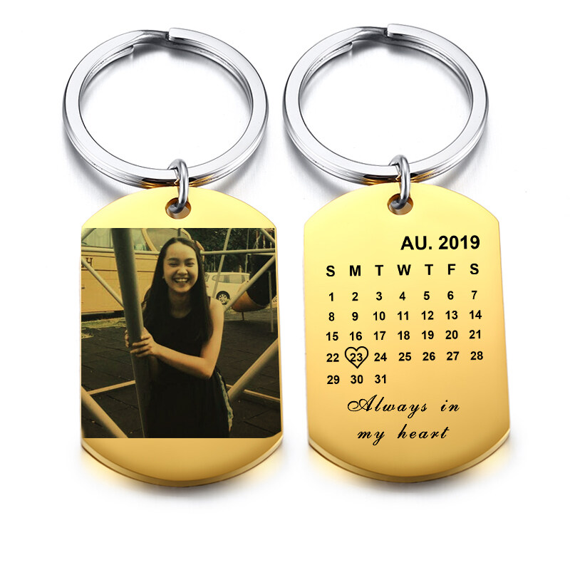 Vnox Gold Color Free Personalized Custom Engraving Photo Calendar ... Vnox Gold Color Free Personalized Custom Engraving Photo Calendar ...