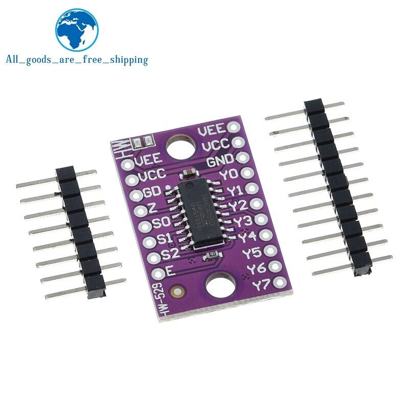 74HC4051 CD4051เดี่ยว8-Channel แบบดิจิตอลควบคุมสวิทช์อิเล็กทรอนิกส์ ...