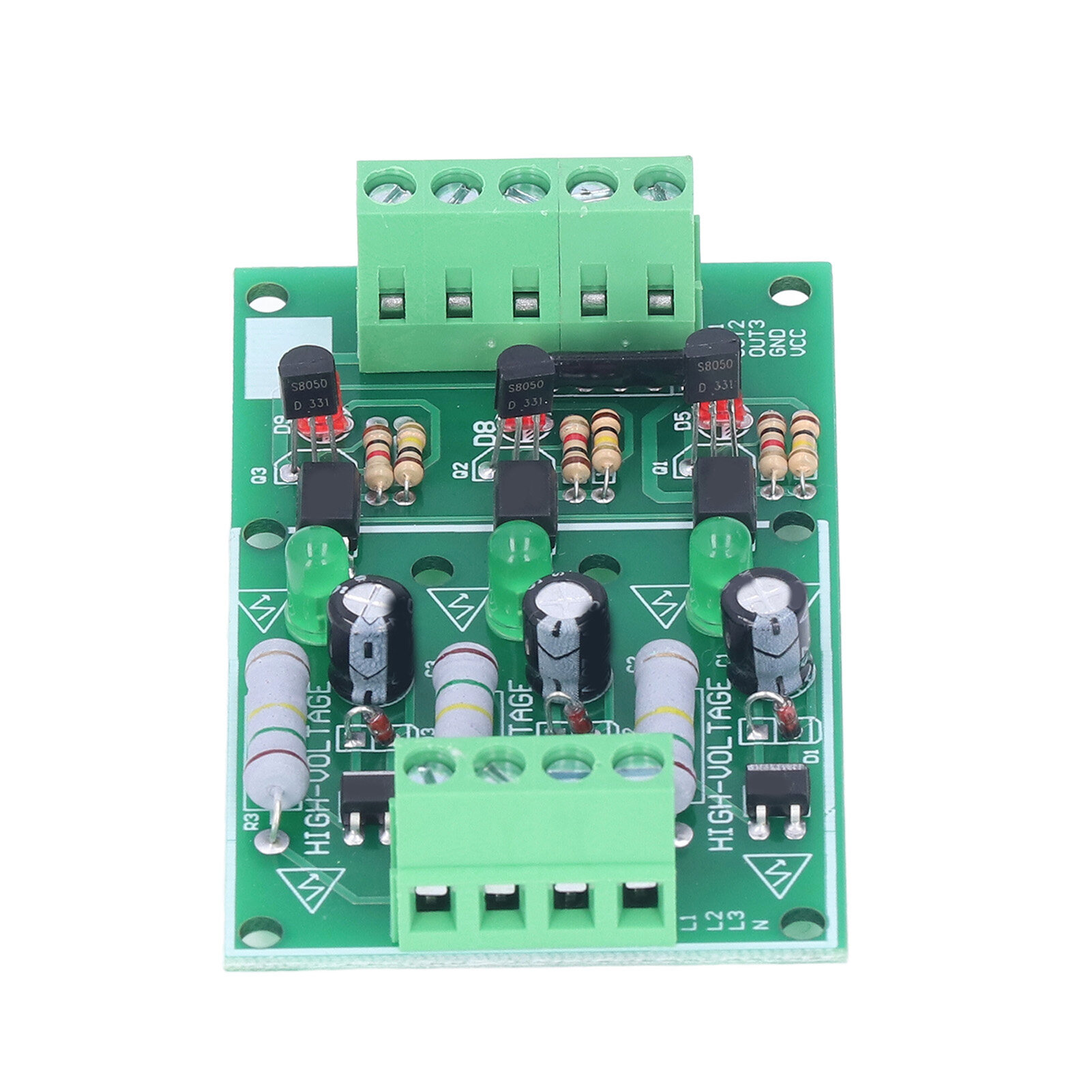 Optocoupler Isolation Module 3 Channel Photoelectric Isolated 220V AC ...