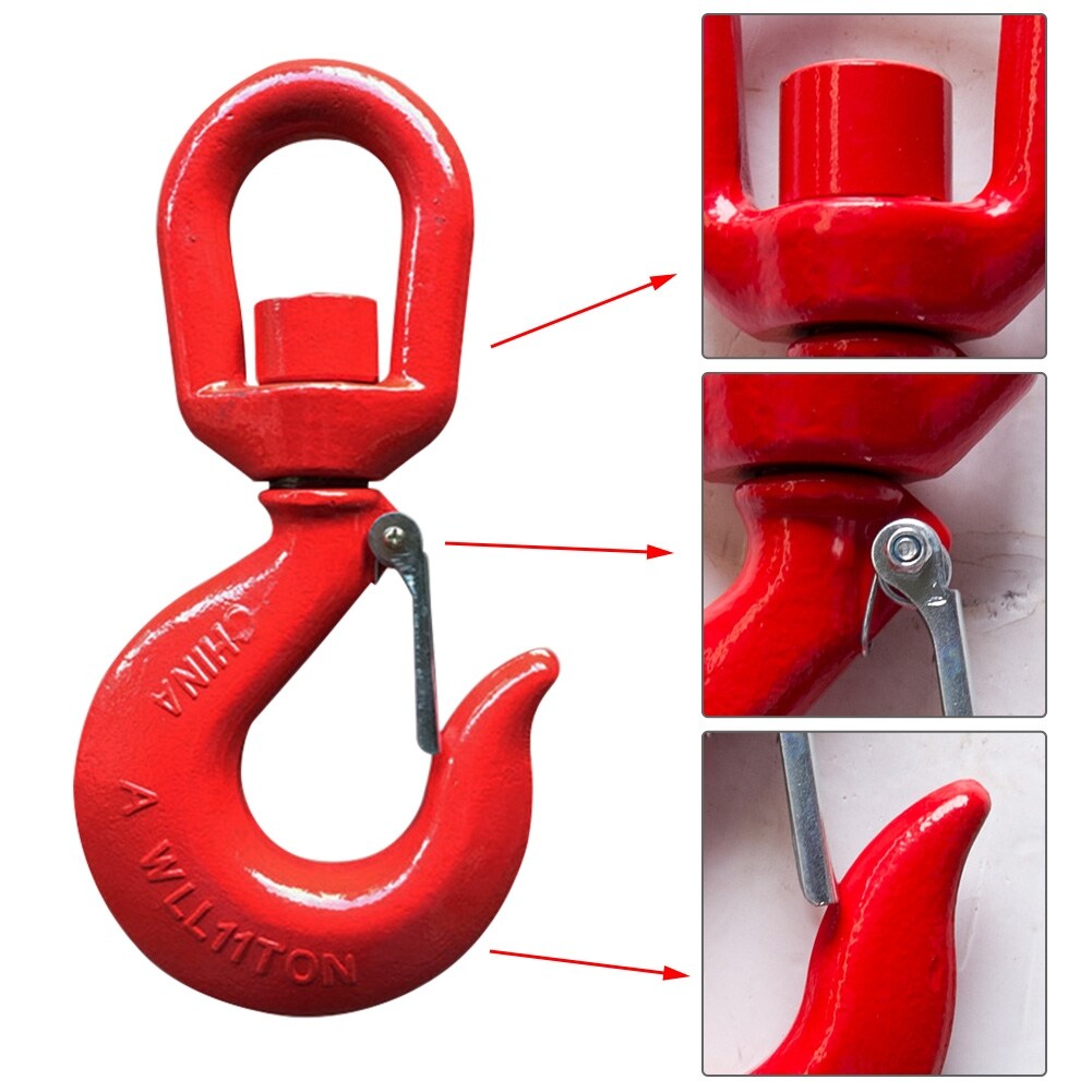 1 Ton Lifting With Latch Swivel Eye Hook Rigging Hardware Alloy Steel ...